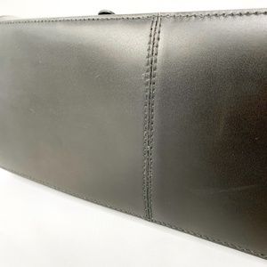 BCBGMaxAzria | Bags | Bcbg Maxazria Black Leather Structured Handbag ...
